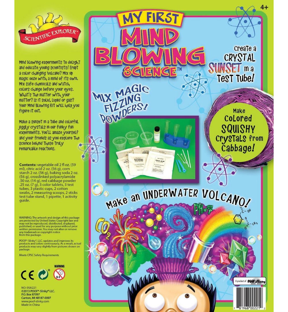 Scientific Explorer My First Mind Blowing Science Experiment Kit, 11 Mind Blowing Science Activities and Experiments (Ages 6+)