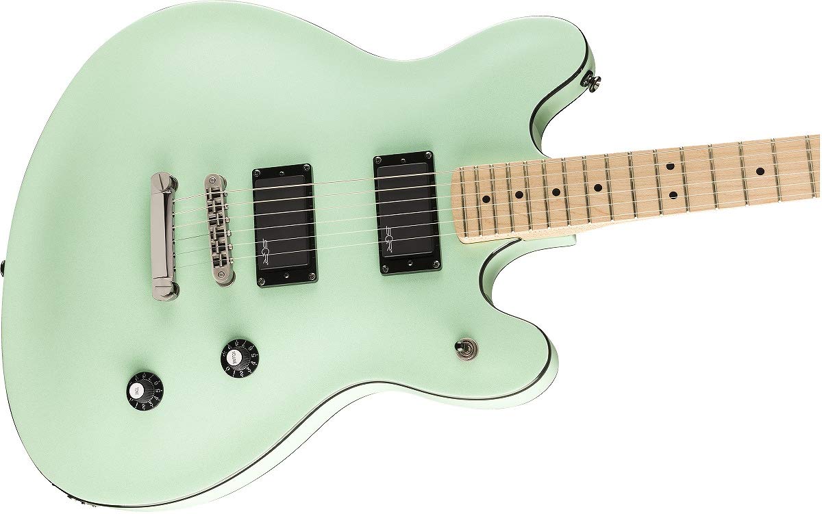 Squier Contemporary Active Starcaster Electric Guitar, with 2-Year Warranty, Surf Pearl, Maple Fingerboard, None Pickguard