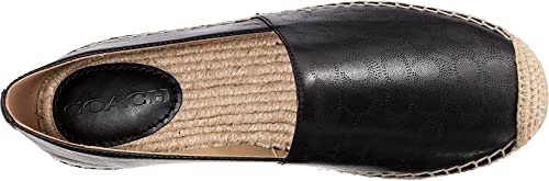 Coach Carley Leather Espadrille Black 7 B (M)
