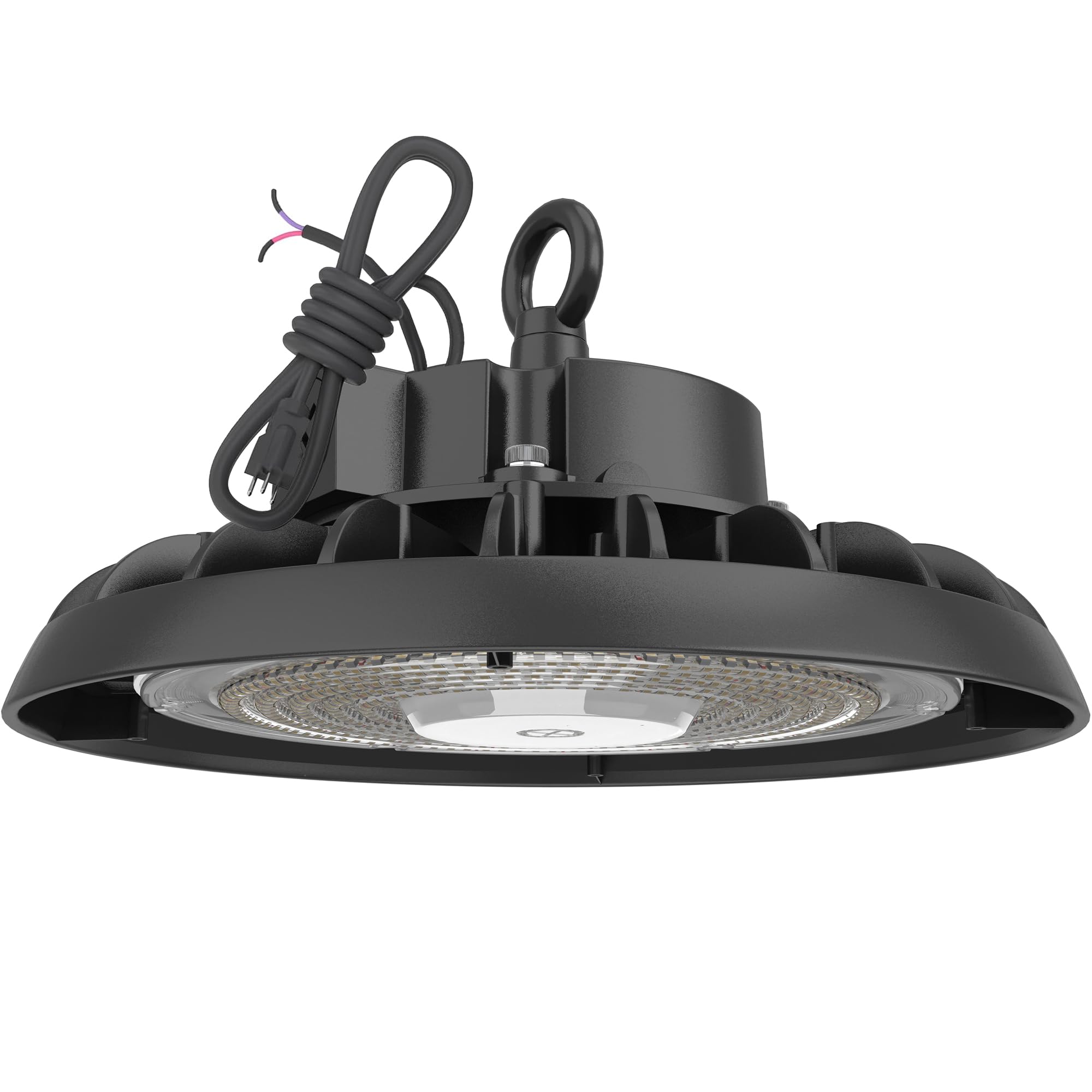 LEDMyplace UFO LED High Bay Light 200W/220W/240W Wattage Adjustable 37200LM, 4000K, 0-10V Dimmable, 120-277V, UL DLC Listed IP65 Rated Commercial Led Shop Lights for Warehouse, Factory, Garage, Gym
