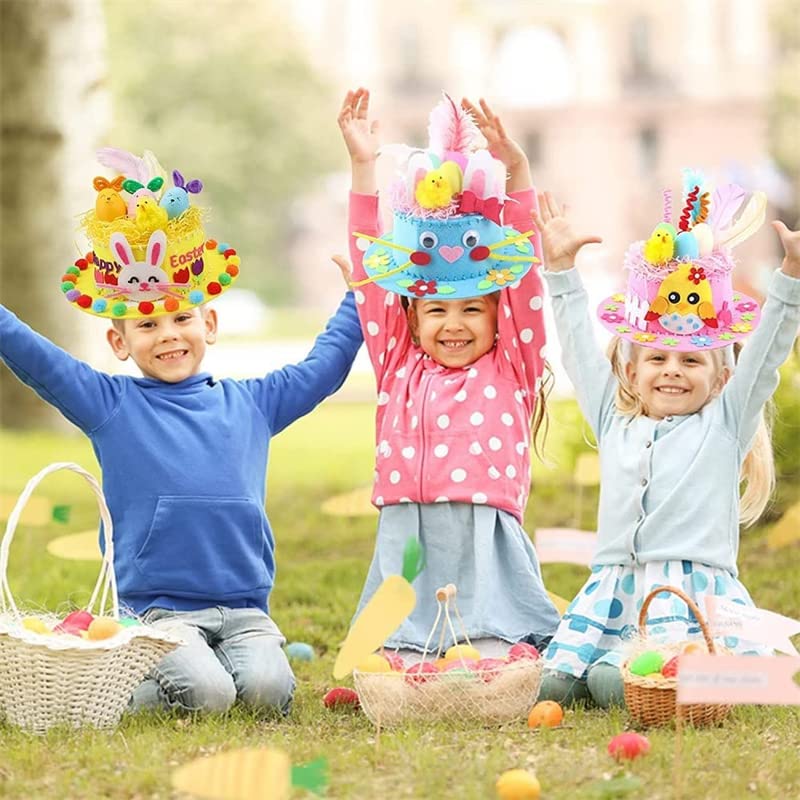 Easter Bonnet Making kit, Easter Bonnet Decorations, Easter Bonnet hat kit,DIY Easter hat kit, Easter Bonnet Kit, Make Your Own Easter Bonnet Hat, for Easter Craft Supplies (D)