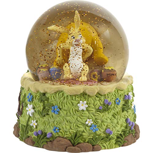 Precious Moments 203704 Disney Don’t Feed The Bear Winnie The Pooh Resin/Glass Musical Snow Globe, Multicolor