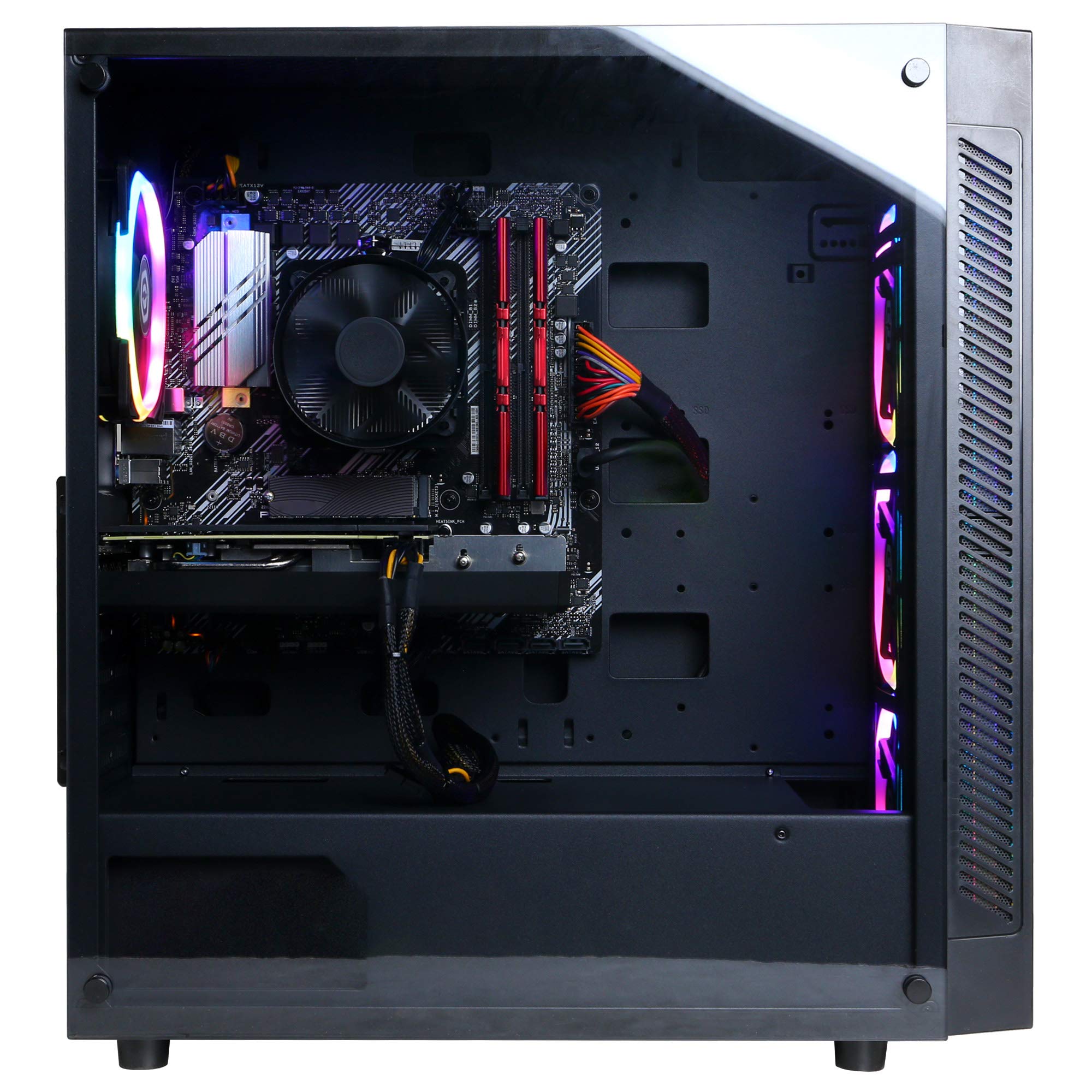 CYBERPOWERPC Gamer Master Gaming PC, AMD Ryzen 5 5600X 3.7GHz, GeForce RTX 3060 12GB, 16GB DDR4 RAM, 1TB NVMe SSD, WiFi Ready & Win 10 Home (GMA1410A3)