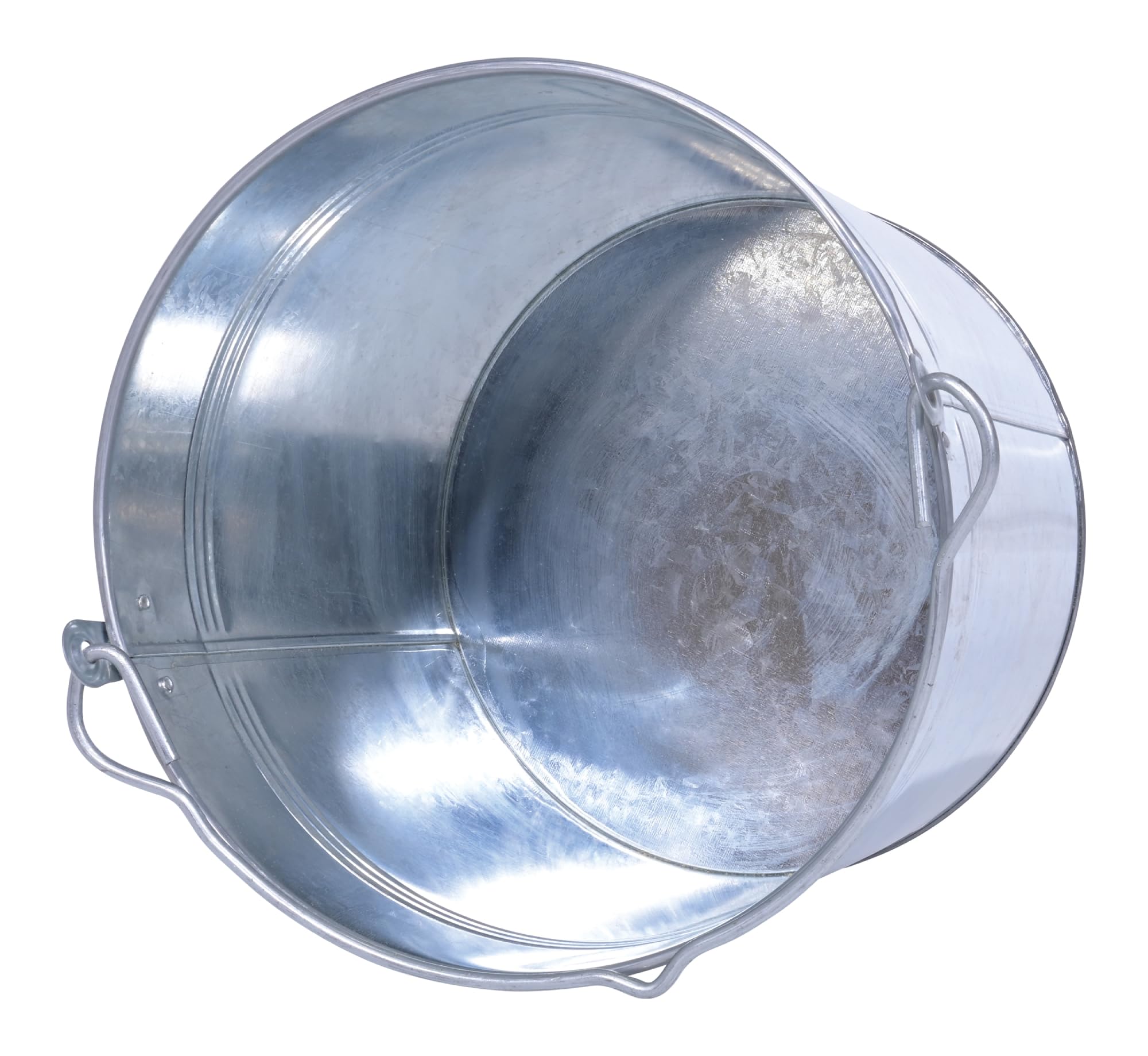 Vestil BKT-GAL-325 Galvanized Steel Bucket, 9-13/16" Depth, 3.25 gallon, 28 pound Capacity, Silver