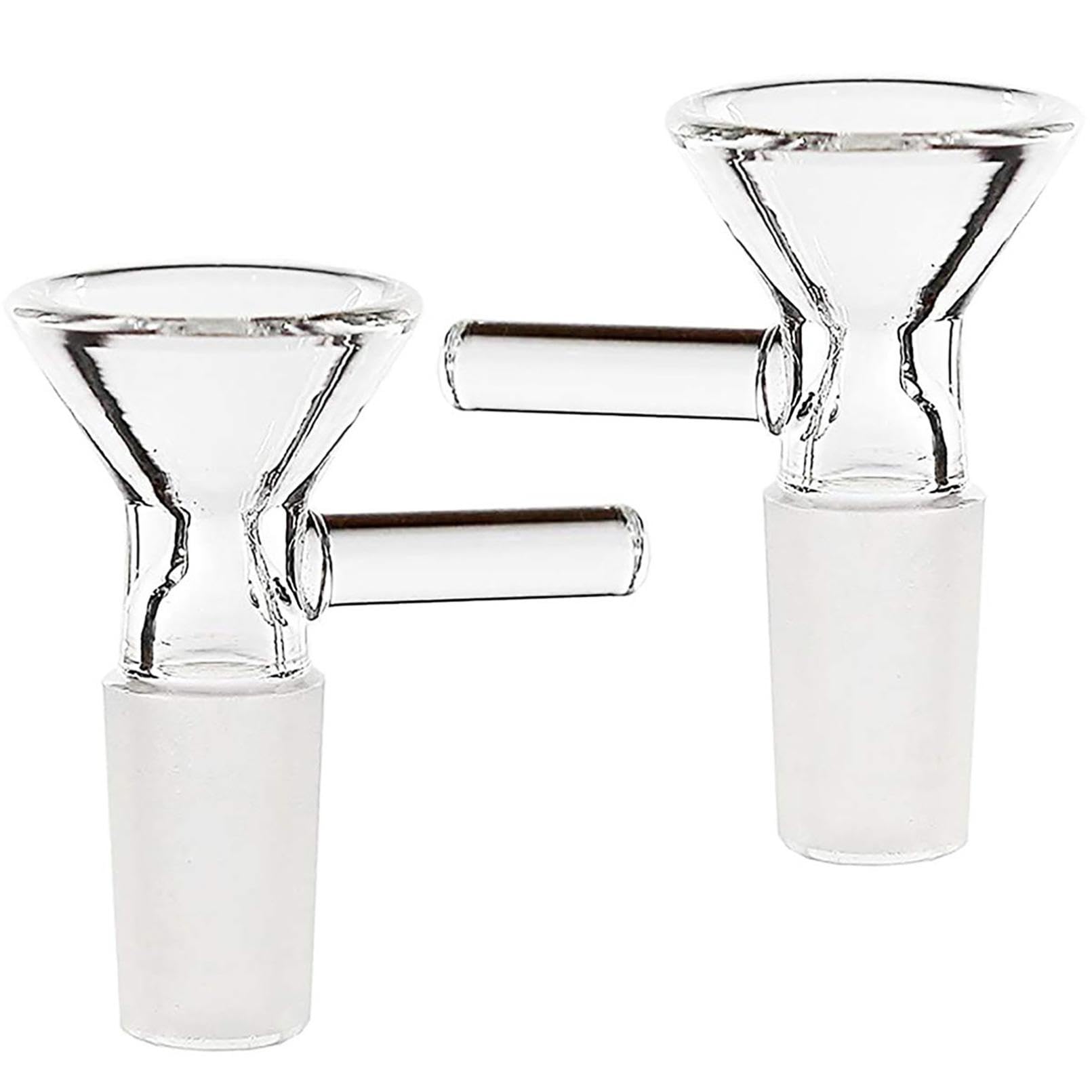Glass Funnel,14mm Glass Tube Filter with Handle,Funnels for Kitchen Use Filling Bottles,Scientific Test Lab Short Stem Funnels,Jar Funnel,14mm Bowl Piece 1 Pc