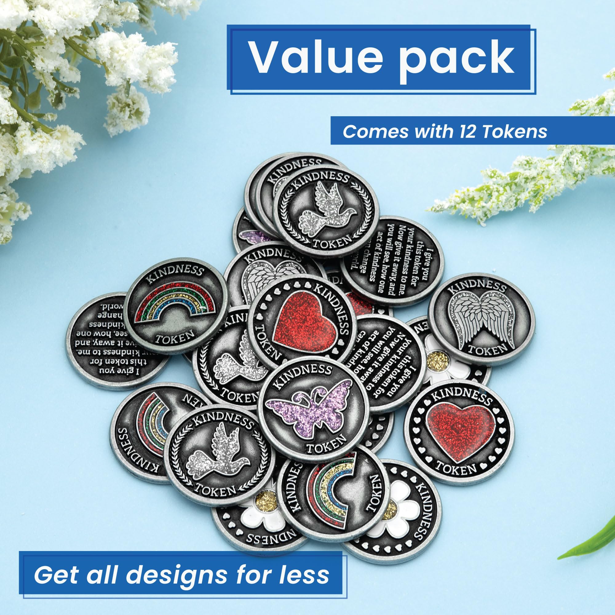 Gloria Duchin Kindness Token Collection of 12 Appreciation Mixed Coins