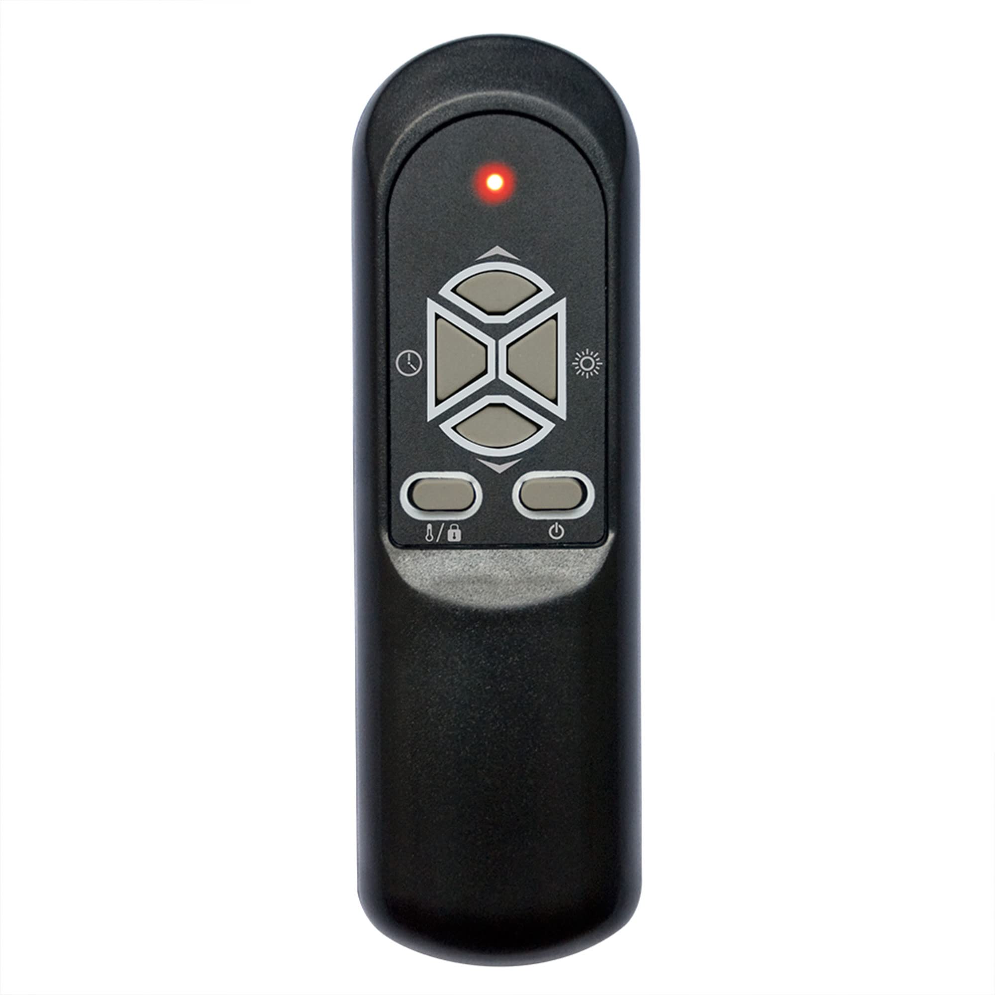 LifeSmart Infrared Quartz Space Heater, 8 Element 1500W Portable Heater with Remote, Black