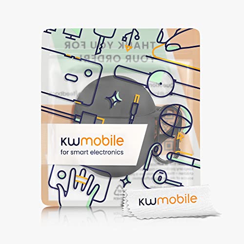 kwmobile Silicone Case Compatible with Google Pixel Buds Pro - Case Soft Cover - Don't Touch My Headphones White/Black/Black