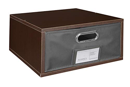Niche Cubo Half Size Stackable Storage Organizer Cube- Truffle