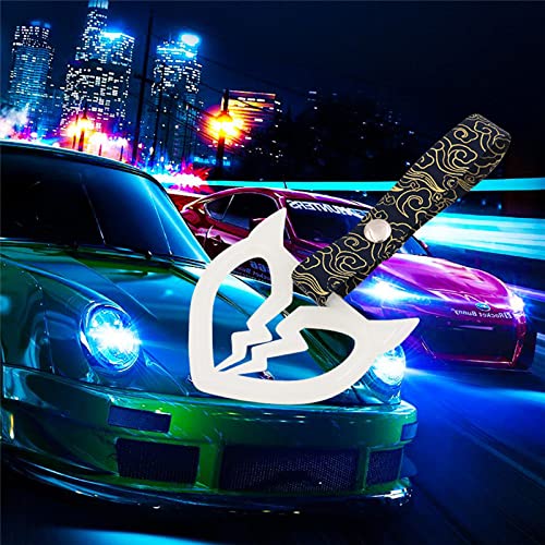 Devil Demon Broken Heart GLOW IN THE DARK GREEN JDM TSURIKAWA Ring Subway Train Bus Handle Strap Charm Drift