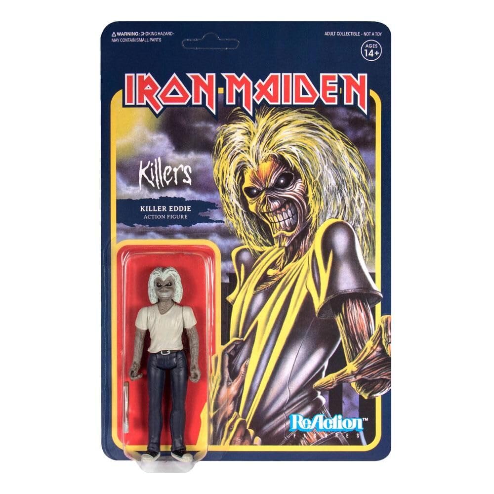 Super7 Iron Maiden: Killers Eddie Reaction Figure, Multi-Color