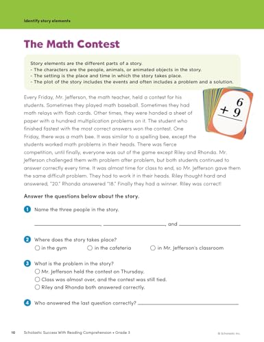 Scholastic Success with Reading Comprehension Grade 3 Workbook
