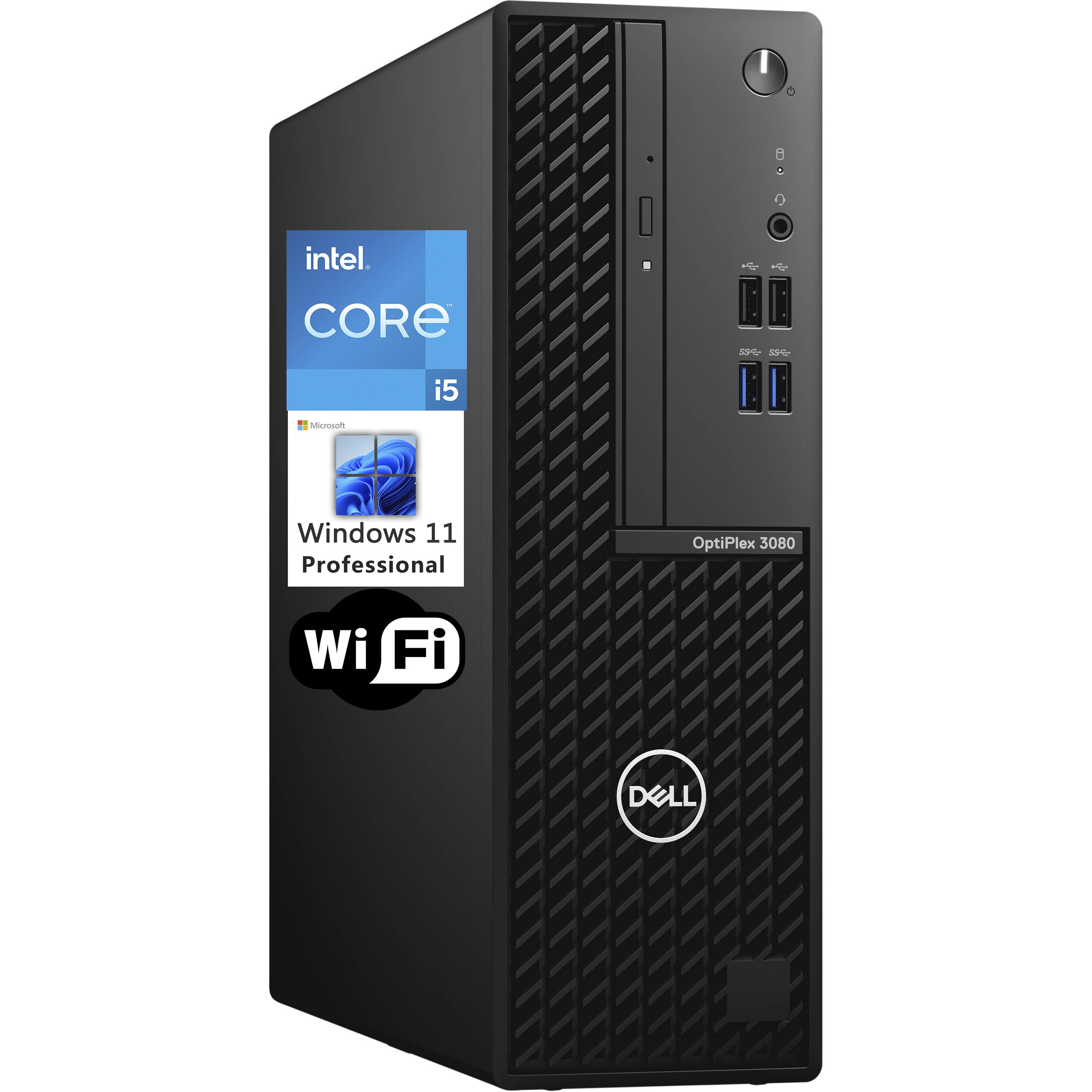 Dell OptiPlex 3080 SFF Small Form Factor Business Desktop Computer, Intel Hexa-Core i5-10500 (Beat i7-8700), 64GB DDR4 RAM, 4TB PCIe SSD, DVDRW, AC WiFi, Bluetooth, Keyboard & Mouse, Windows 11 Pro