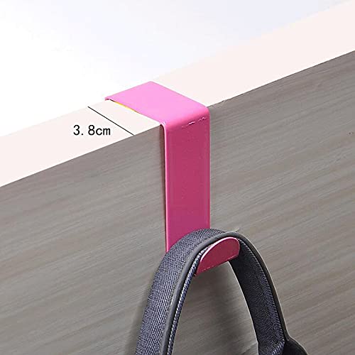 GOOFFY Door Metal Hooks for Hanging 5 Pieces Stainless Steel Over Door Clothes Hooks Kitchen Cabinet Door Rack Hanger