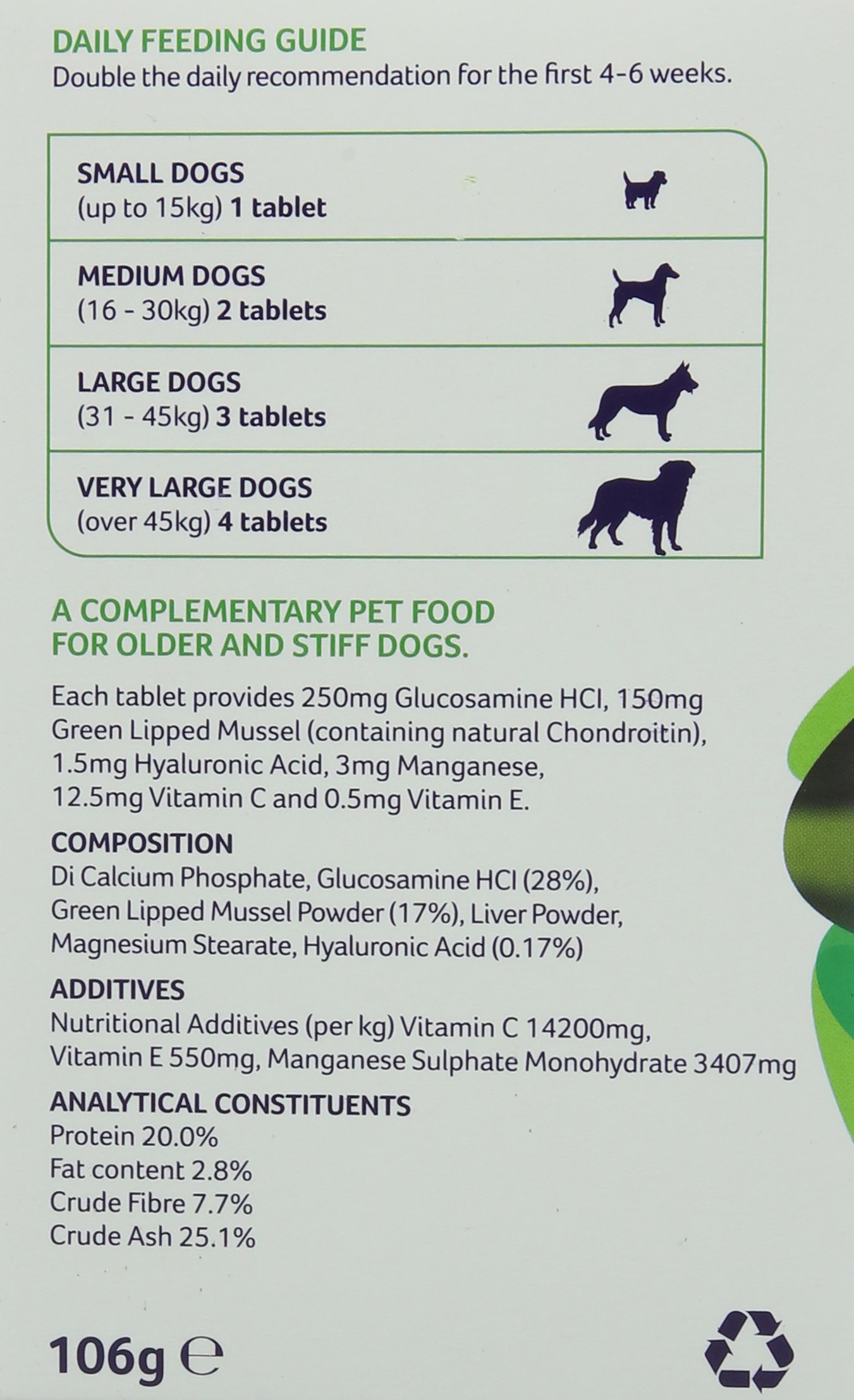 Lintbells YuMOVE Dog Joint Supplement for Stiff and Older Dogs - 60 Tablets