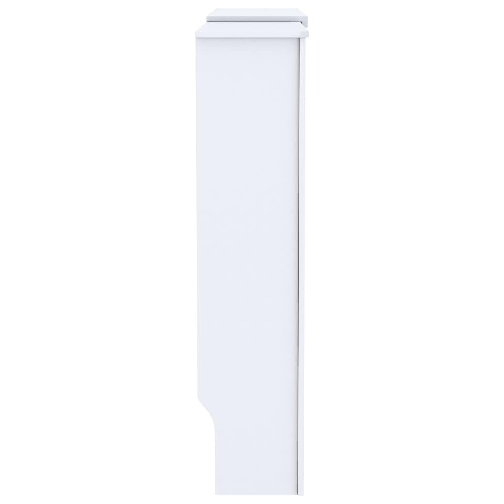 vidaXL Radiator Cover, Radiator Guard for Home Office, Heater Cover for Living Room Decorative, Heating Cabinet Protective Cover, White MDF
