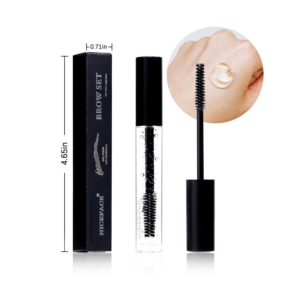 DAGEDA Clear Eyebrow Setting Gel, 4 Pack Brow Fix Gel, Waterproof And Sweat-Proof Eyebrow Repair Liquid Brows Styling Beauty Salon Home Use Makeup, 3.53oz