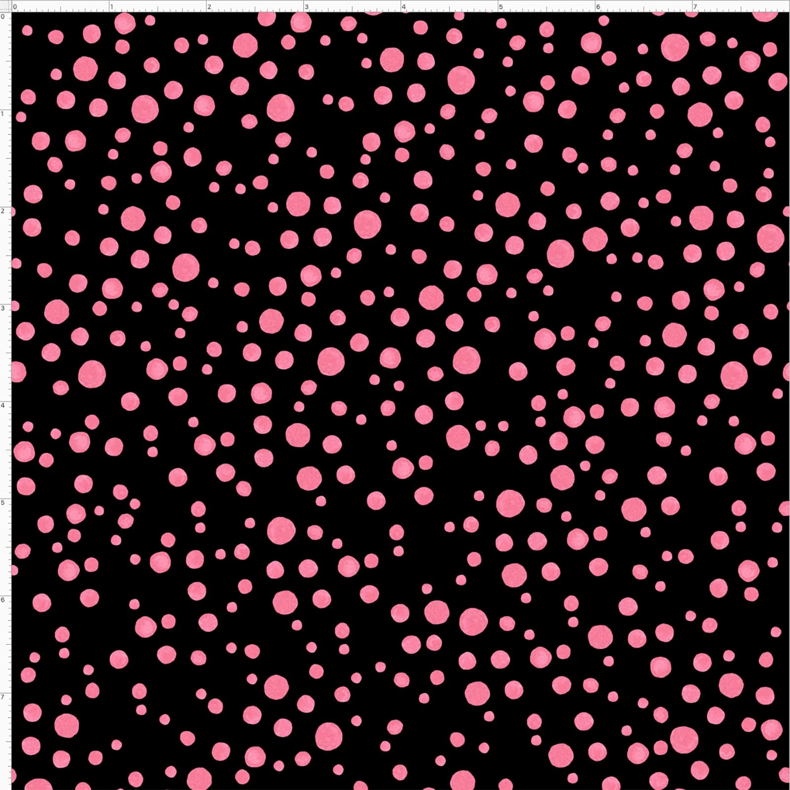 Loralie Designs Balloon Dots Black/Pink Fabric by The Yard for Quilting