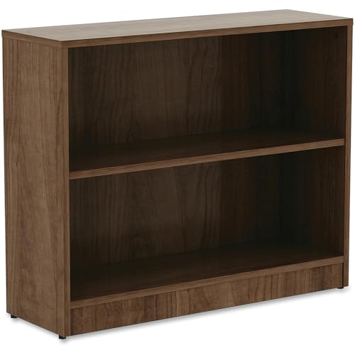 Lorell Walnut Laminate Bookcase, 29.5" x 36" x 12"