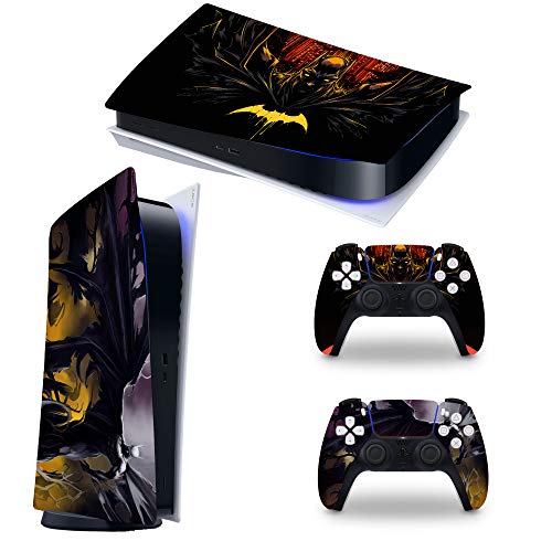 Dark Knight - PS5 Standard Edition Skin Console - PS5 Standard Edition Controller Skin Cover Vinyl Decal Protective