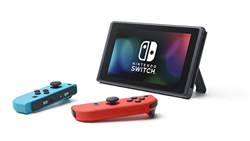 Nintendo Switch Bundle (6 items): 32GB Console Neon Red Blue Joy-con, Game Disc Super Mario Odyssey, Extra Pair of Joy-con Red and Blue,128GB Micro SD Card, Type C Cable, HDMI Cable