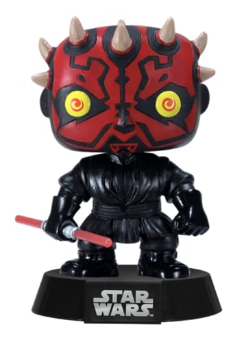 Visit the Funko Store Funko Pop Protector Bundle – 1 Star Wars Darth Maul #09 Pop Figurine 3.75 Inch with Plastic Protector Case
