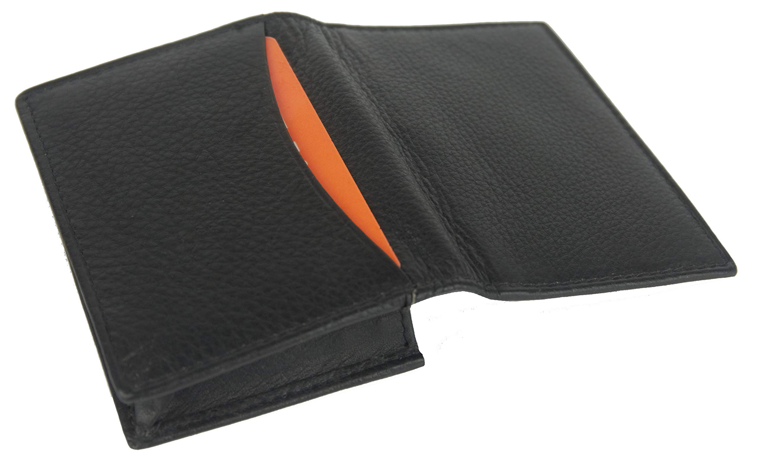 Texan Bull Credit Card Holder RFID Signal Blocking Unisex Slim Bifold Business Card Organizer Wallet (Black)