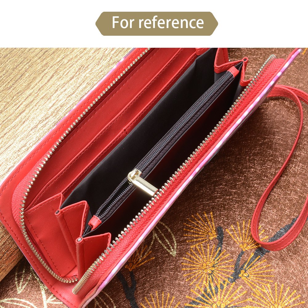 NIWAHO Women's Leather Long Wallet Design American Pit Bull Terrier Dog Paws Pattern, Dog mom gifts