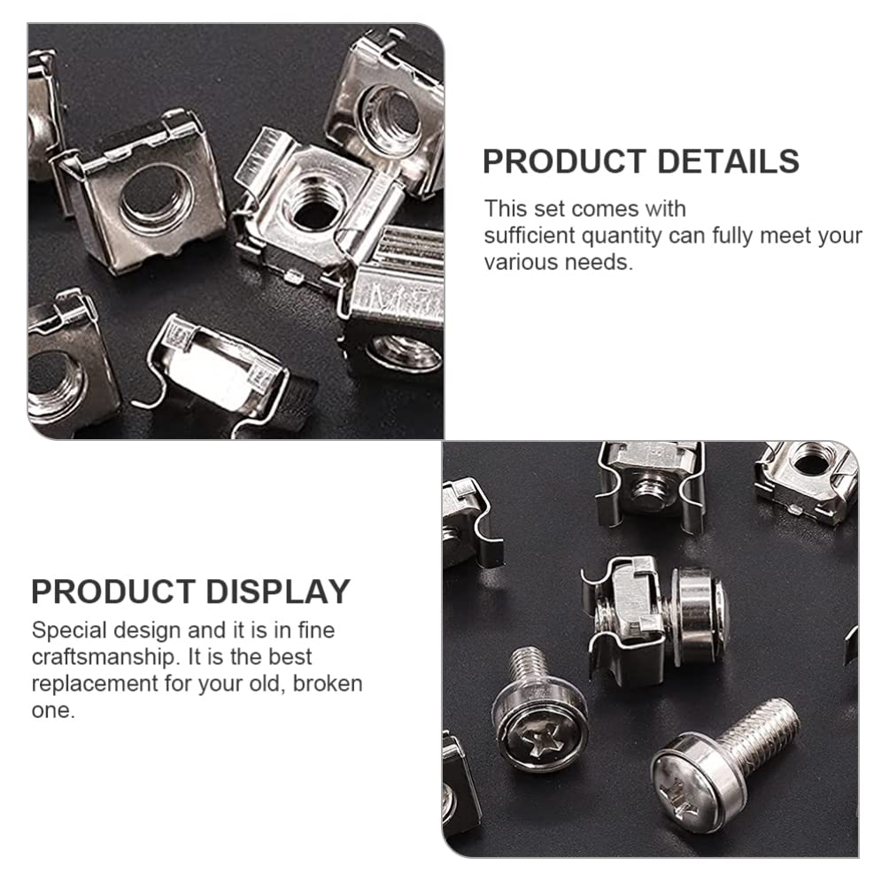 SOLUSTRE 1 Set Screw Set Nuts Screws Stud Carbon Steel Rack