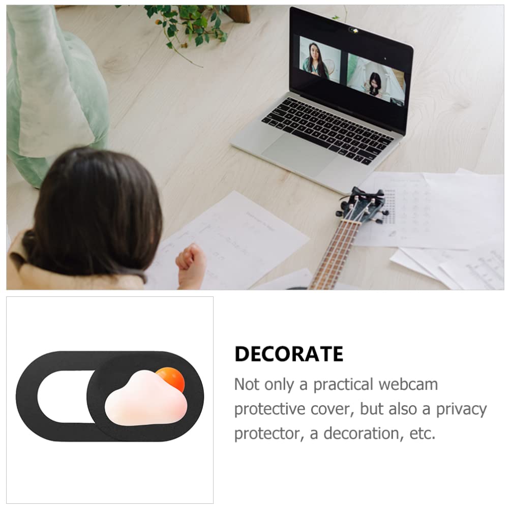 SOLUSTRE 6pcs Camera Cover Webcam Privacy Slider Laptop Camera Webcam Cover Slider Laptop Cam Cover Camera Slider Camera for Computer Phone Camera Computer Laptop Lens Slide Rail White Abs
