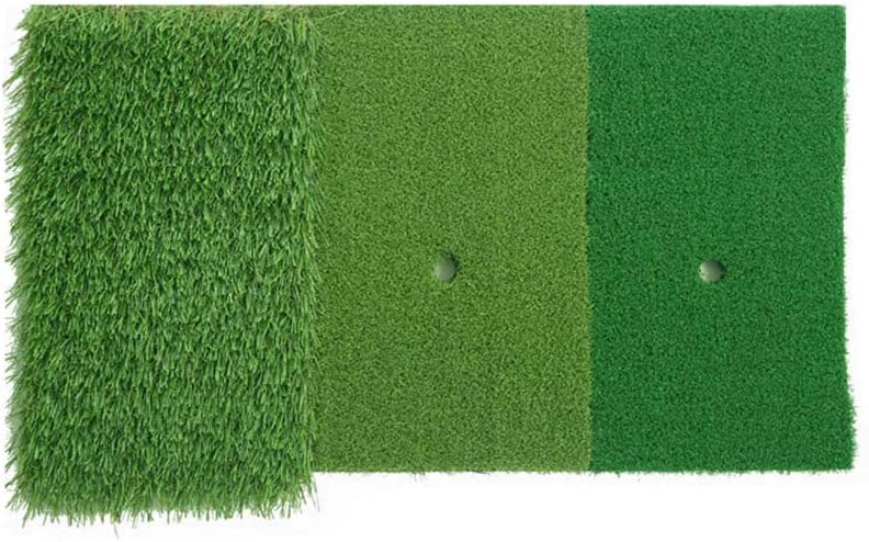 Golf Three-in-one Hitting mat Swing mat Cutting Club mat,Personal Indoor Practice mat Office Home Portable Golf mat