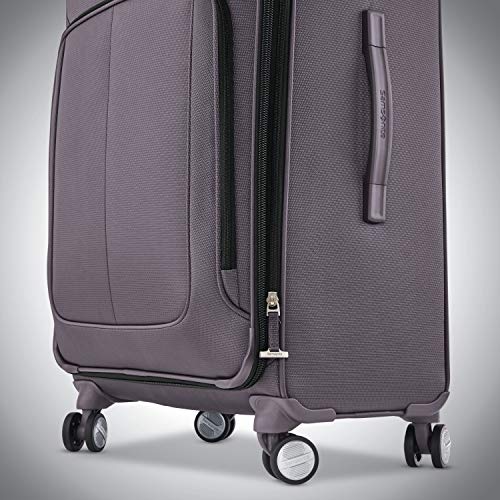 Samsonite Solyte DLX Softside Expandable Luggage with Spinner Wheels, Mineral Grey, Checked-Large 29-Inch