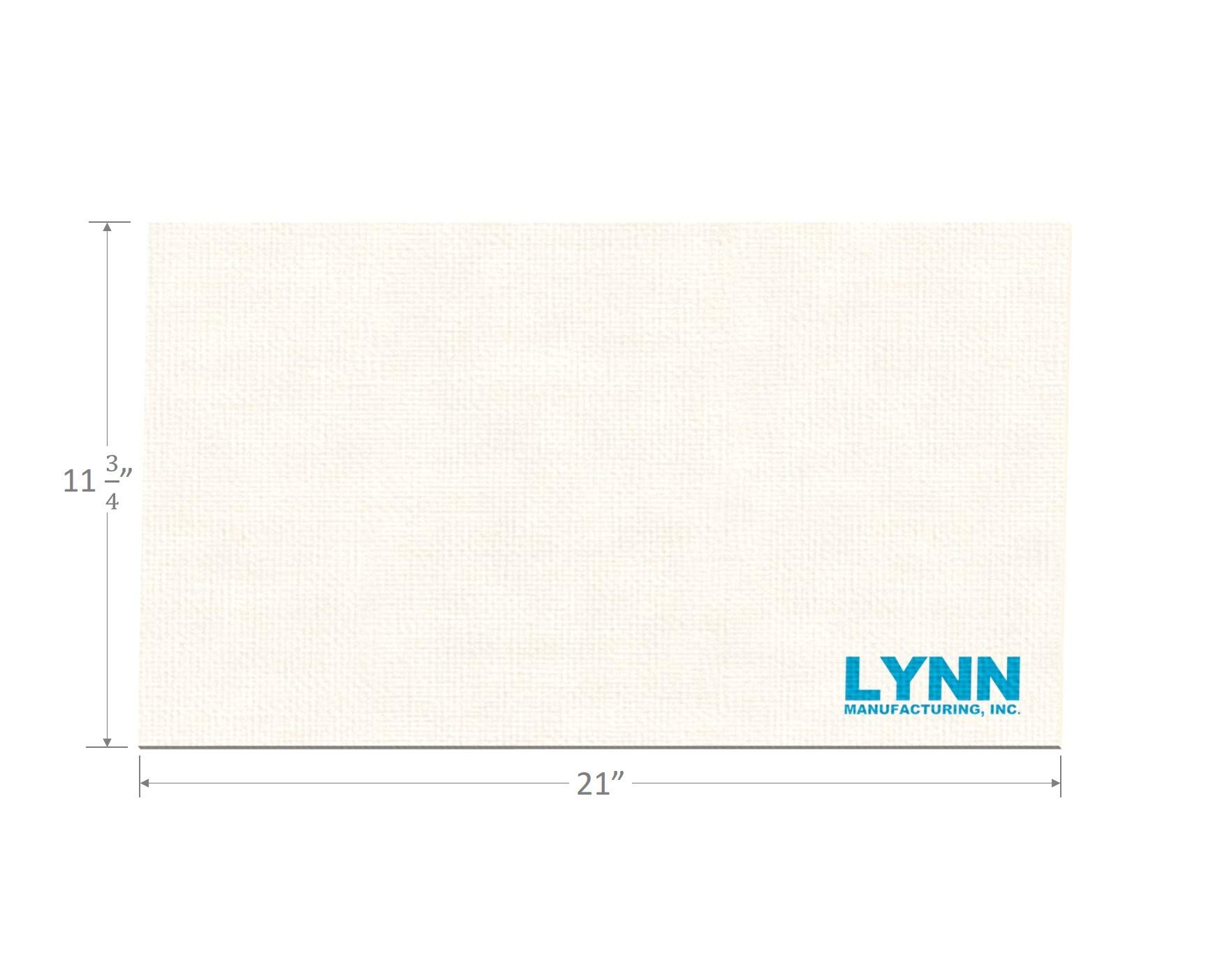 Lynn Manufacturing Universal Baffle Board, 2100F, 21'' x 11-3/4'' x 1/2'', for Wood Stove, High Temperature Rated, Ceramic Fiber Alternative, Rigid, 2250A