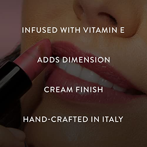 LAURA GELLER NEW YORK Italian Marble Sheer Lipstick - Berry Vanilla - Hydrating & Lightweight - Vitamin E & Caster Seed Oil - Cream Finish