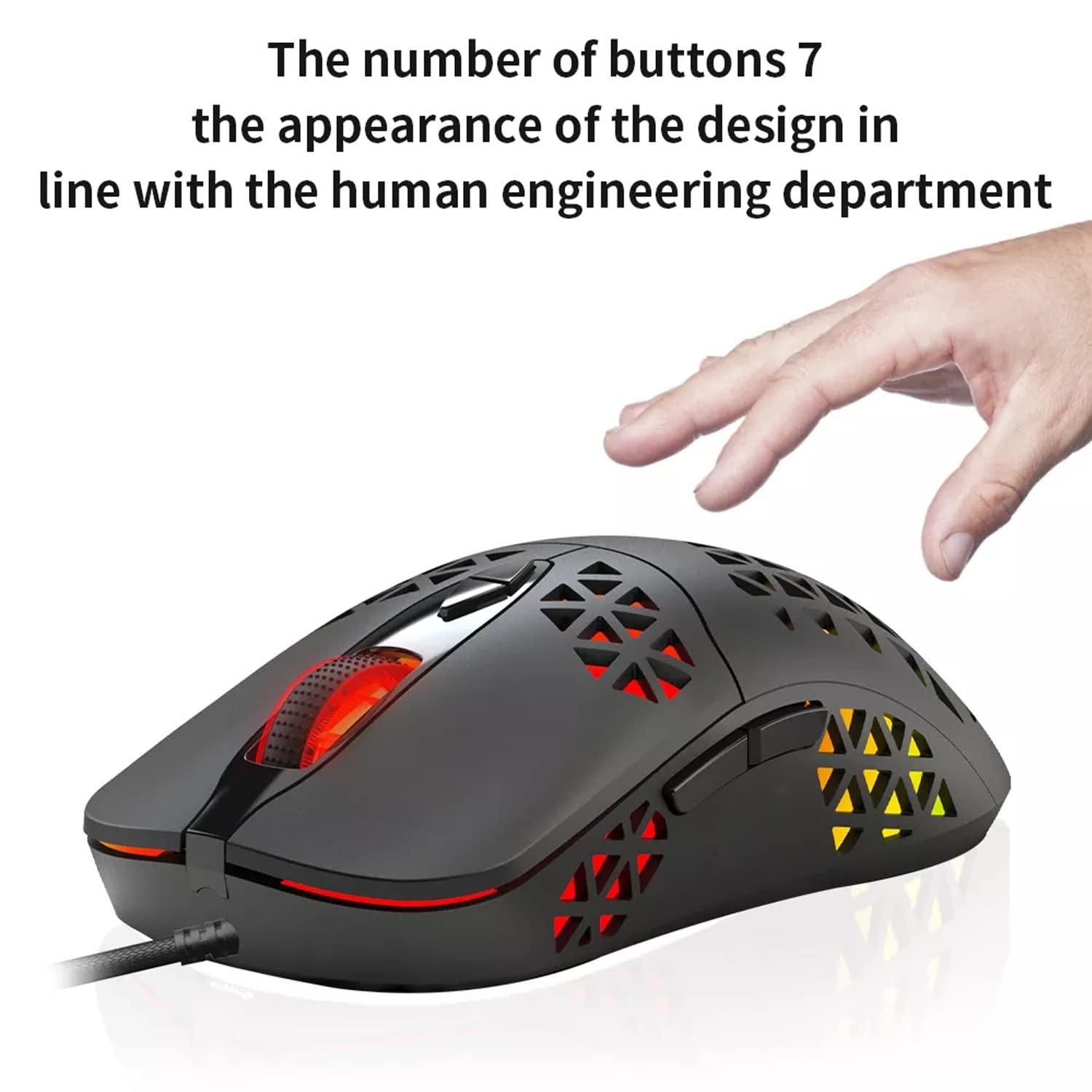 EXHNLE Gaming Keyboard and Mouse Combo, RGB Backlit Mini Keyboard, 3200 DPI Mouse, 104 Keys USB Ergonomic Keyboard, for PC Computer Gamer