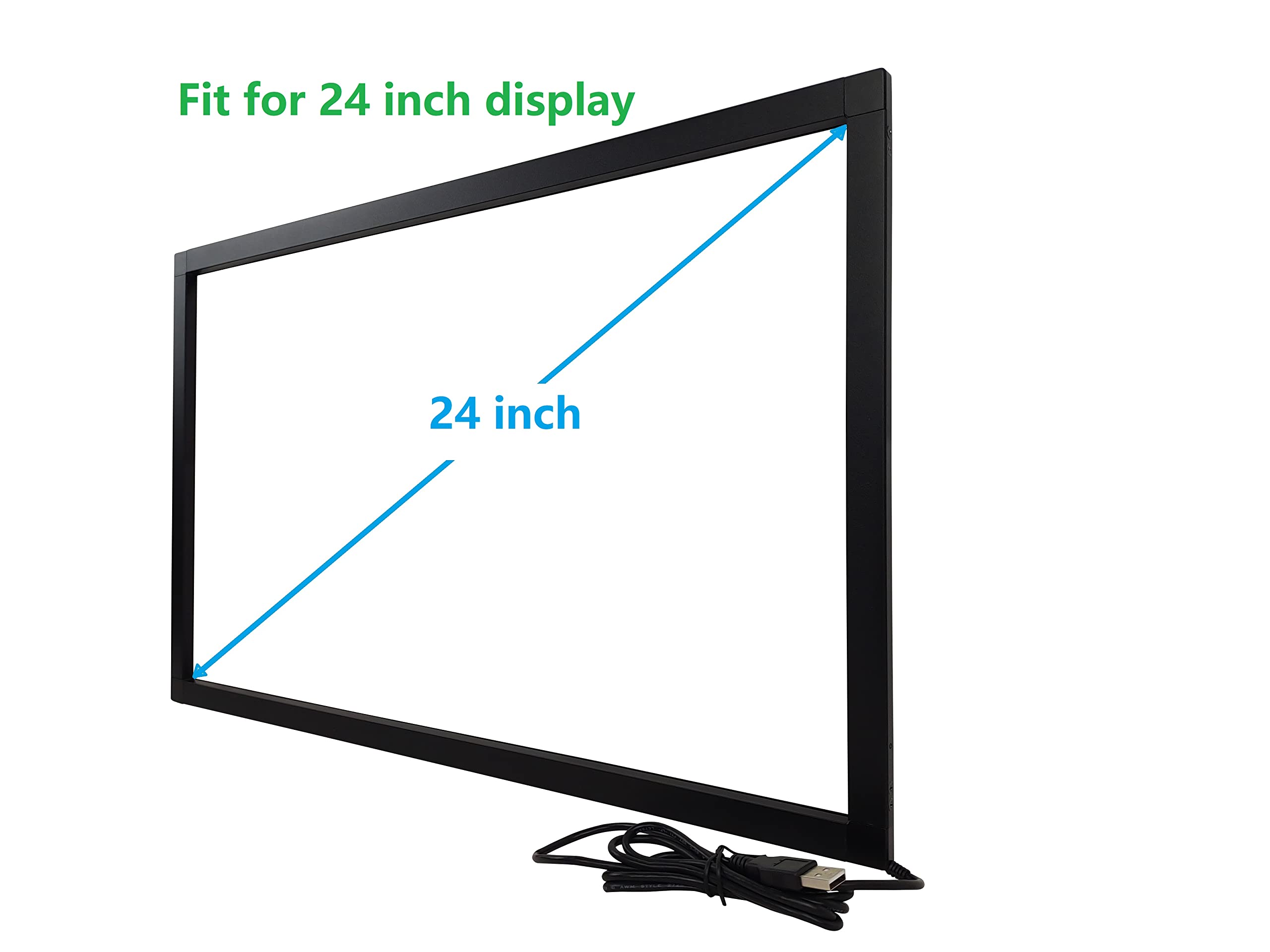 Deyowo 24 Inch Interactive 10 Points Infrared IR Touch Screen Overlay Frame Free Driver