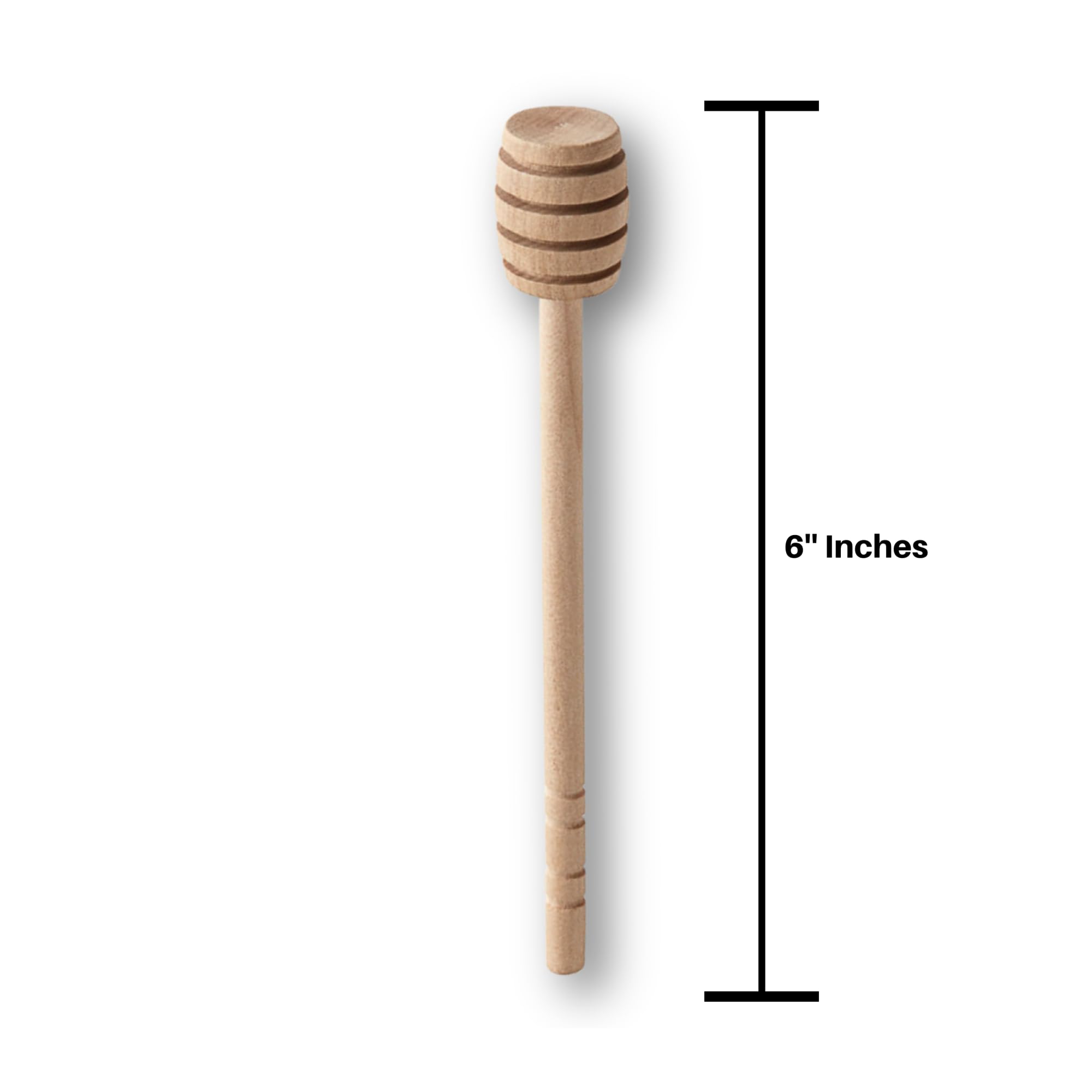 HoneyPlusCo | Wooden Honey Dipper Sticks - 3 '' Inches Mini (1Pcs)