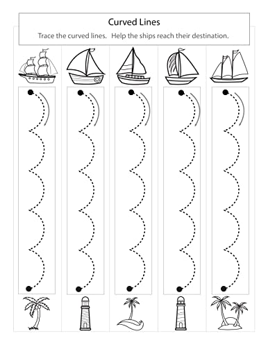 Pen Control Tracing Workbook for Kids: Learn to write patterns, lines, shapes to practice pencil control