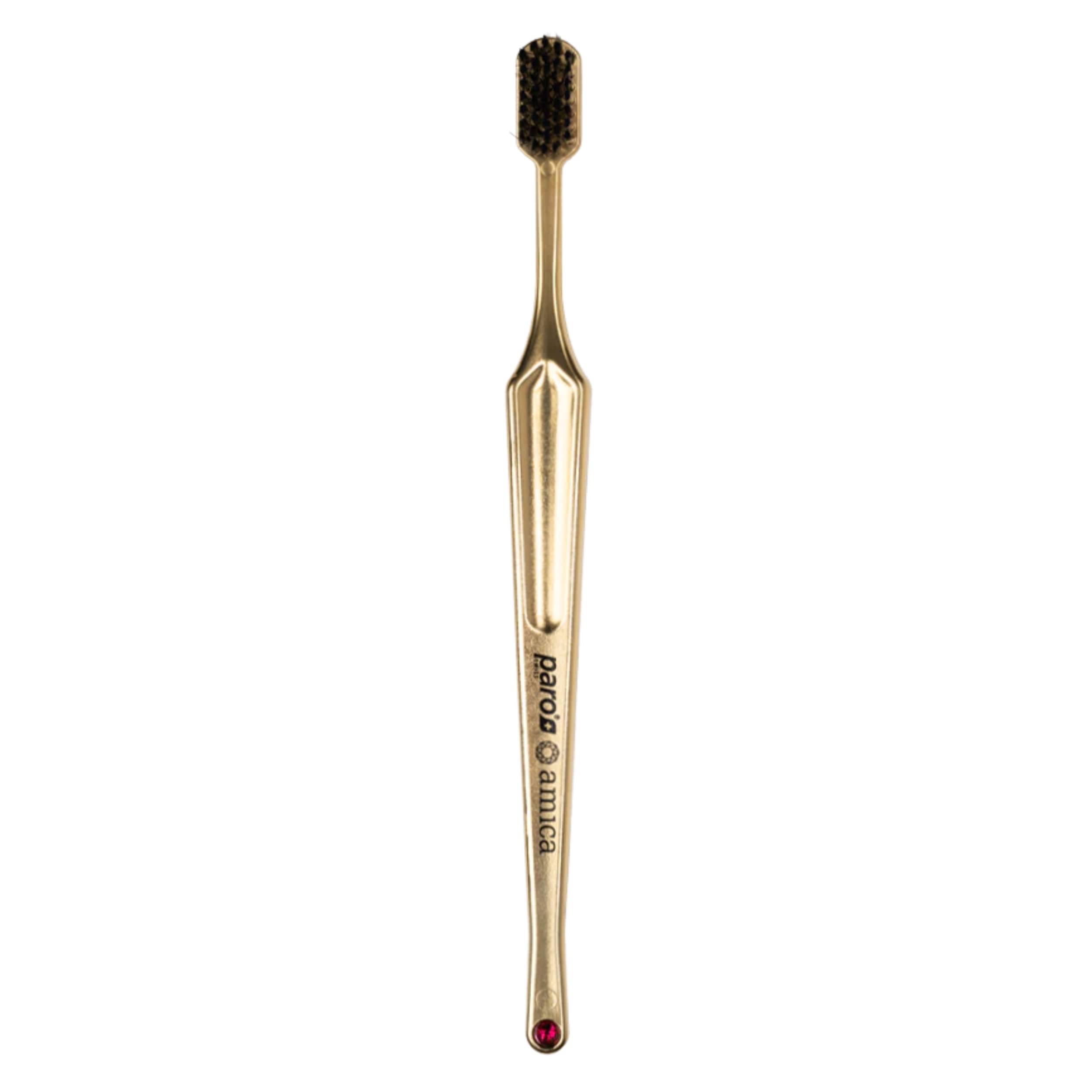 Paro Limited Edition 24K Gold Plated Amica Toothbrush - a Touch of Luxury!! The Perfect bristles Now with Style!