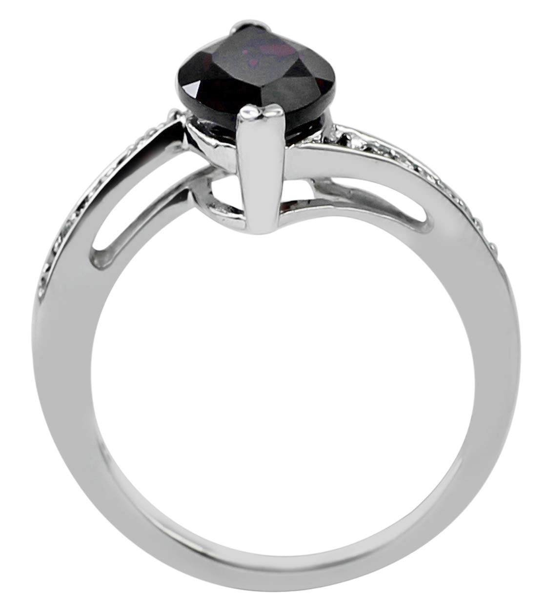 Carillon 3.64 Carat Red Garnet Marquise Shape Natural Non-Treated Gemstone 925 Sterling Silver Ring Engagement Jewelry for Women & Men