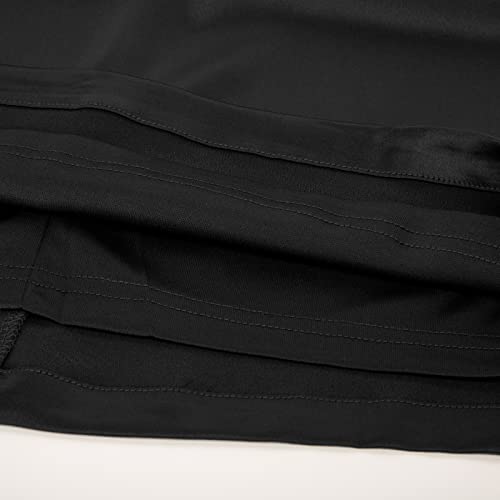 Satin Dress for Women Wedding Guest Halter Party Cocktail Dress Black L