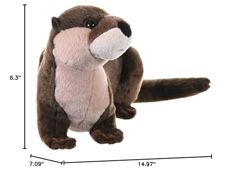 Wild Republic River Otter Plush, Stuffed Animal, Plush Toy, Gifts for Kids, Cuddlekins 12"