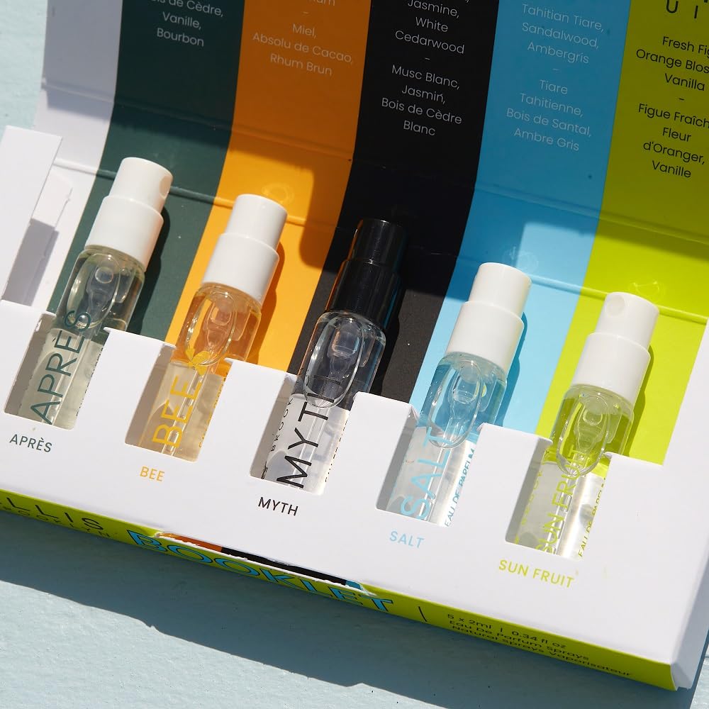 Ellis Brooklyn BOOKLET Fragrance Discovery Set - Eau De Parfum for Women Sample Perfume Set, Perfumes for Women, Clean Perfume, Long Lasting Perfume
