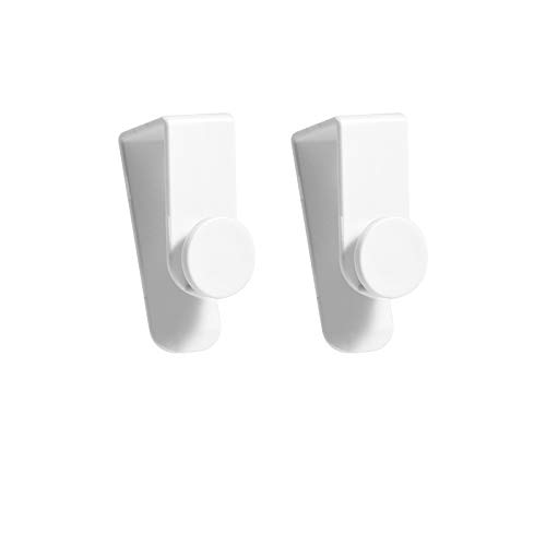 GOOFFY Door Metal Hooks for Hanging Creative Home Furnishings, No Nails, No Traces, 2-Pack Storage Hooks, Back Hooks for Bathrooms, Clothes, Cabinet Doors, S Hooks Hanger