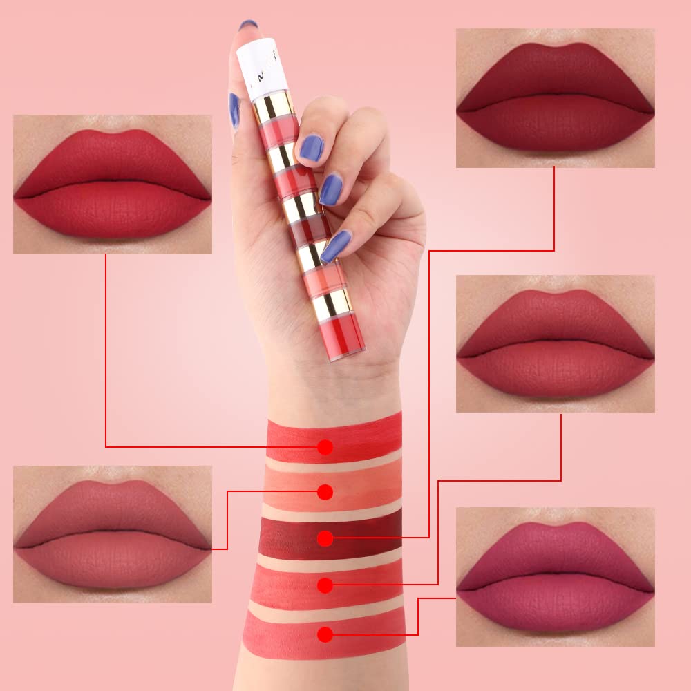 FAEYLI Matte liquid lip gloss, matte liquid durable and fadeless waterproof lip gloss (02)