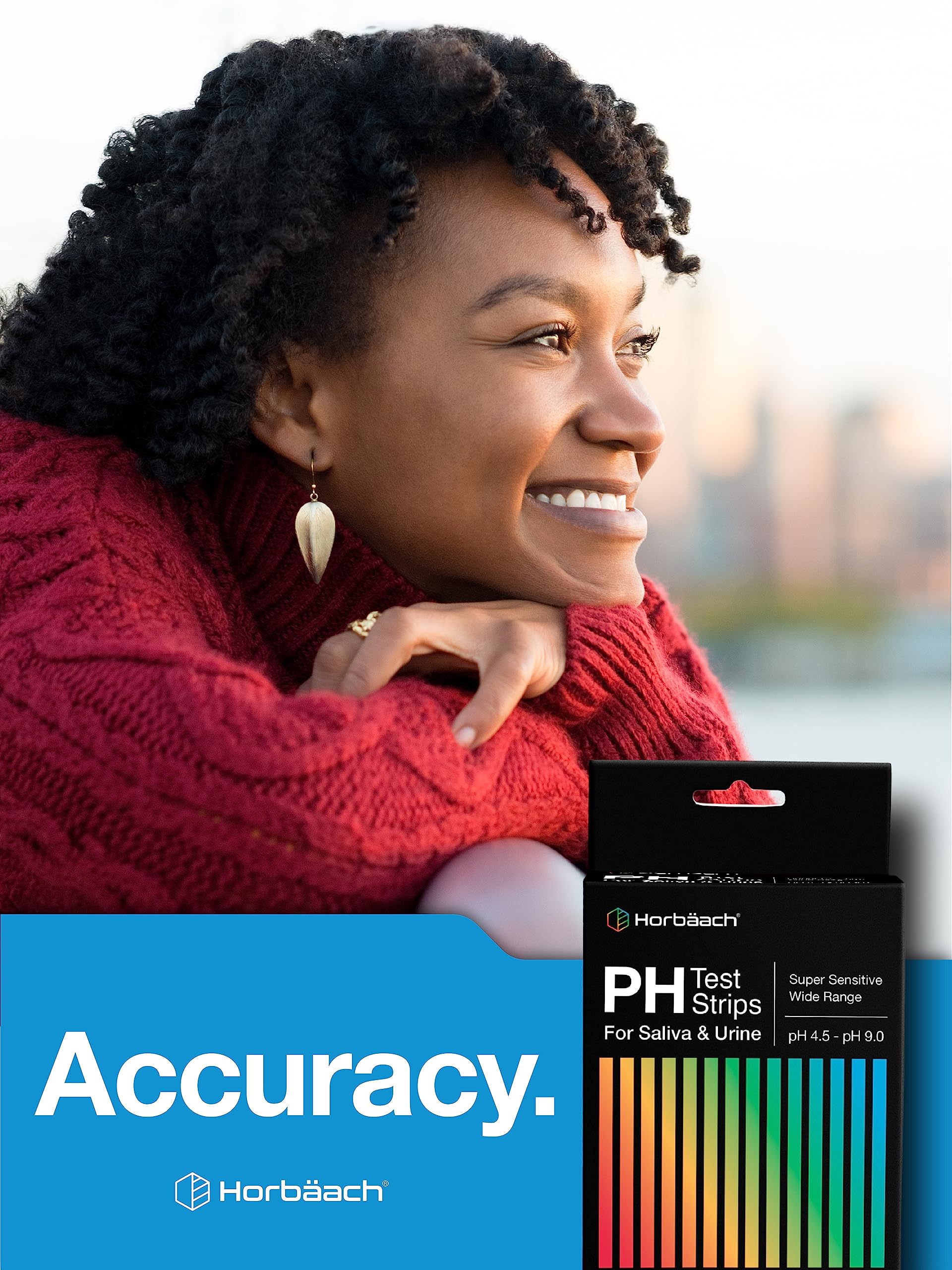 Horbäach PH Test Strips for Urine and Saliva Testing | for Women and Men | 300 Count