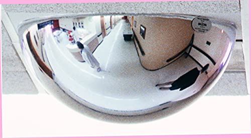 See All PVT-BAR2X2 Panaramic Full Dome T-Bar Plexiglas Security Mirror, 360 Degree Viewing Angle, 2' x 2' Drop in, 24" Diameter - Set of 2