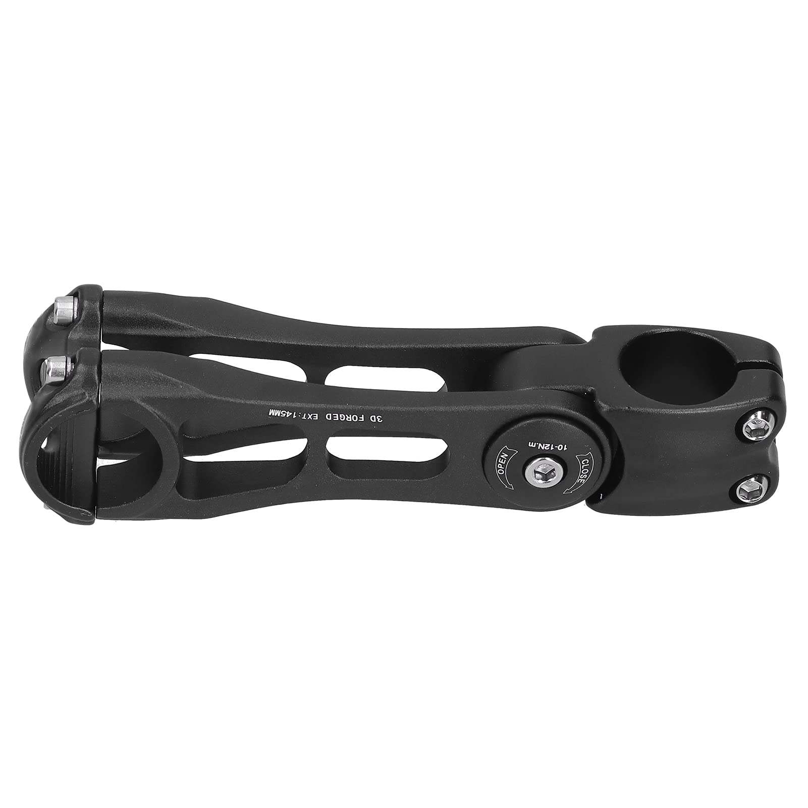 Dilwe Mountain Bike Stem, Mountain Bike Aluminum Alloy Stem Angle Adjustable Handlebar Stem 31.8x145mm and Spare Parts