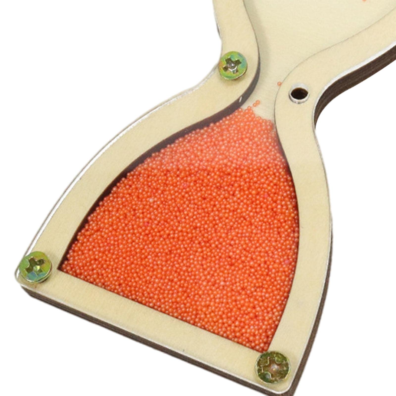 Gazechimp Wooden Busy Board Hourglass Toy Puzzle Fine Motor Skills Sensory, Natural