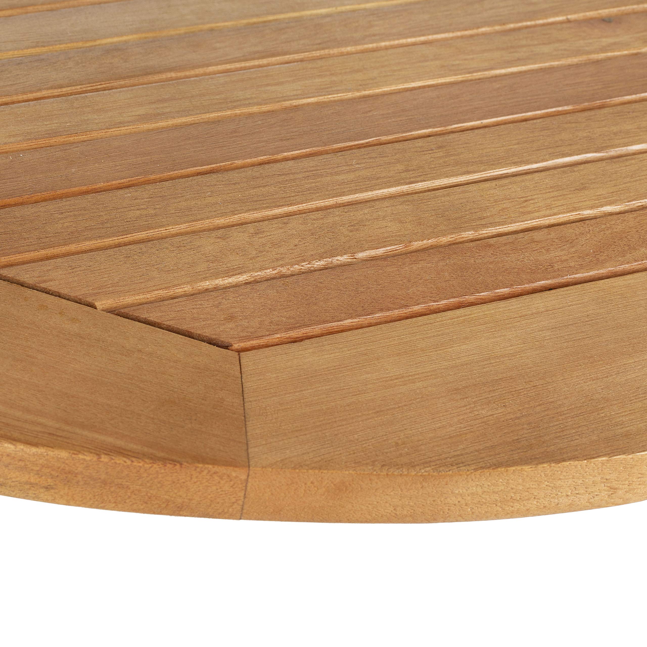 Safavieh PAT7045A Outdoor Collection Owens Natural teak wood Balcony Hanging Half Table